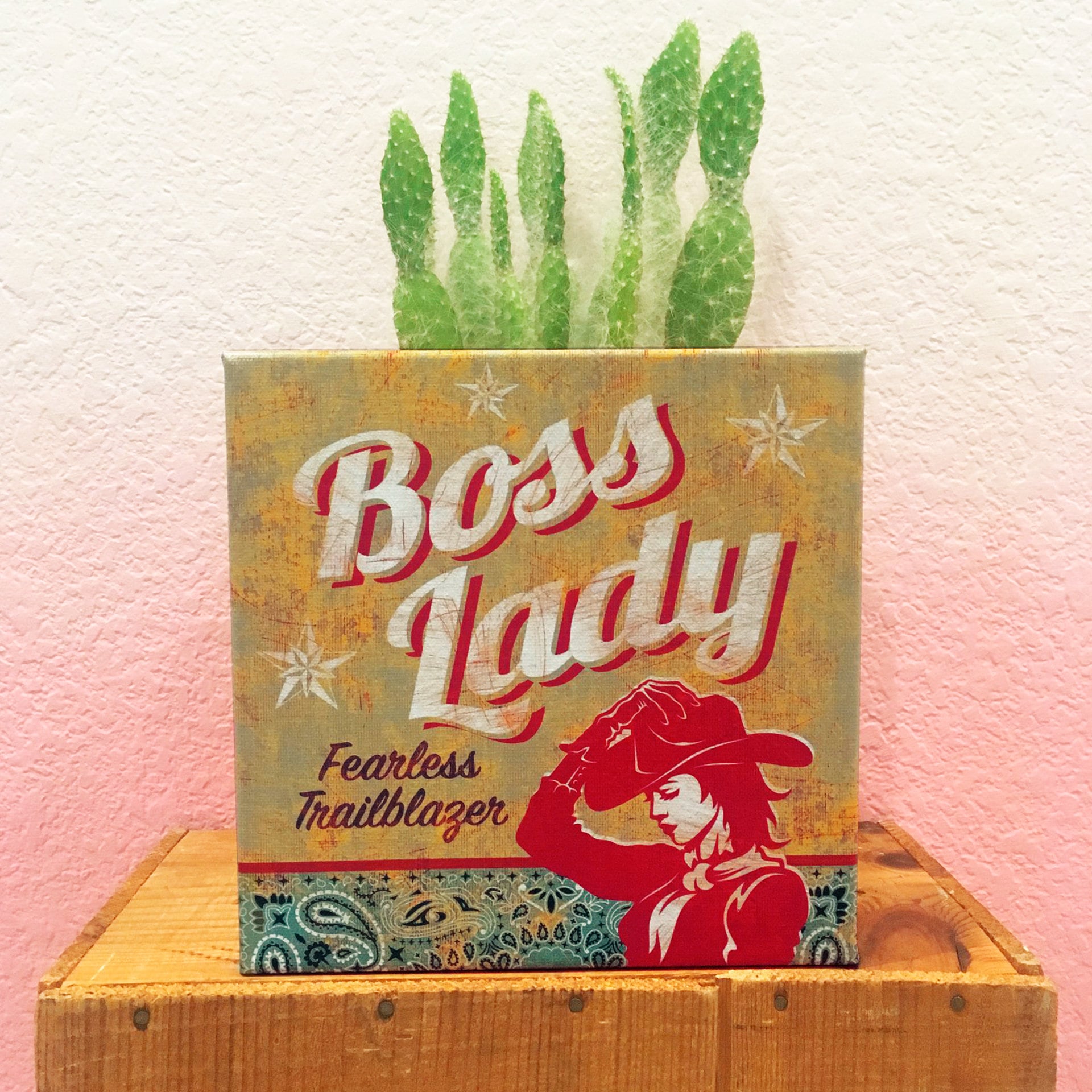 Boss Lady 8" Canvas Sign - Etsy