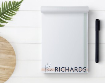 Personalized Family Notepad Name Notepad Stationery Gifts for Families ...