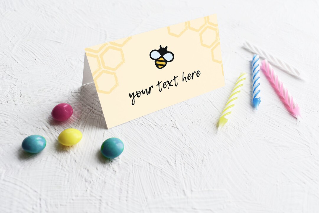 Printable Bumble Bee Food Labels | Instant Download | Edit and Print ...