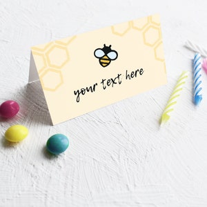 Printable Bumble Bee Food Labels | Instant Download | Edit and Print ...