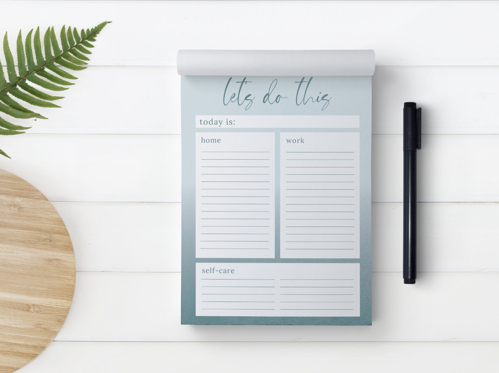 Self-care Planner Notepad Home Work Life Balanced Life - Etsy