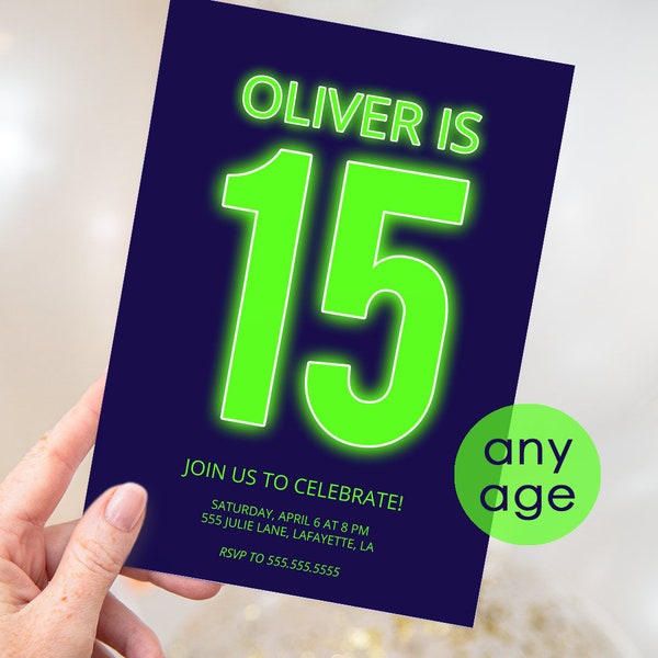 Teen Neon Party - Etsy