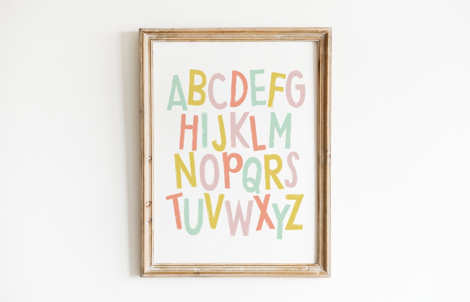 Colorful Alphabet Printable Abcs Classroom or Playroom Wall - Etsy
