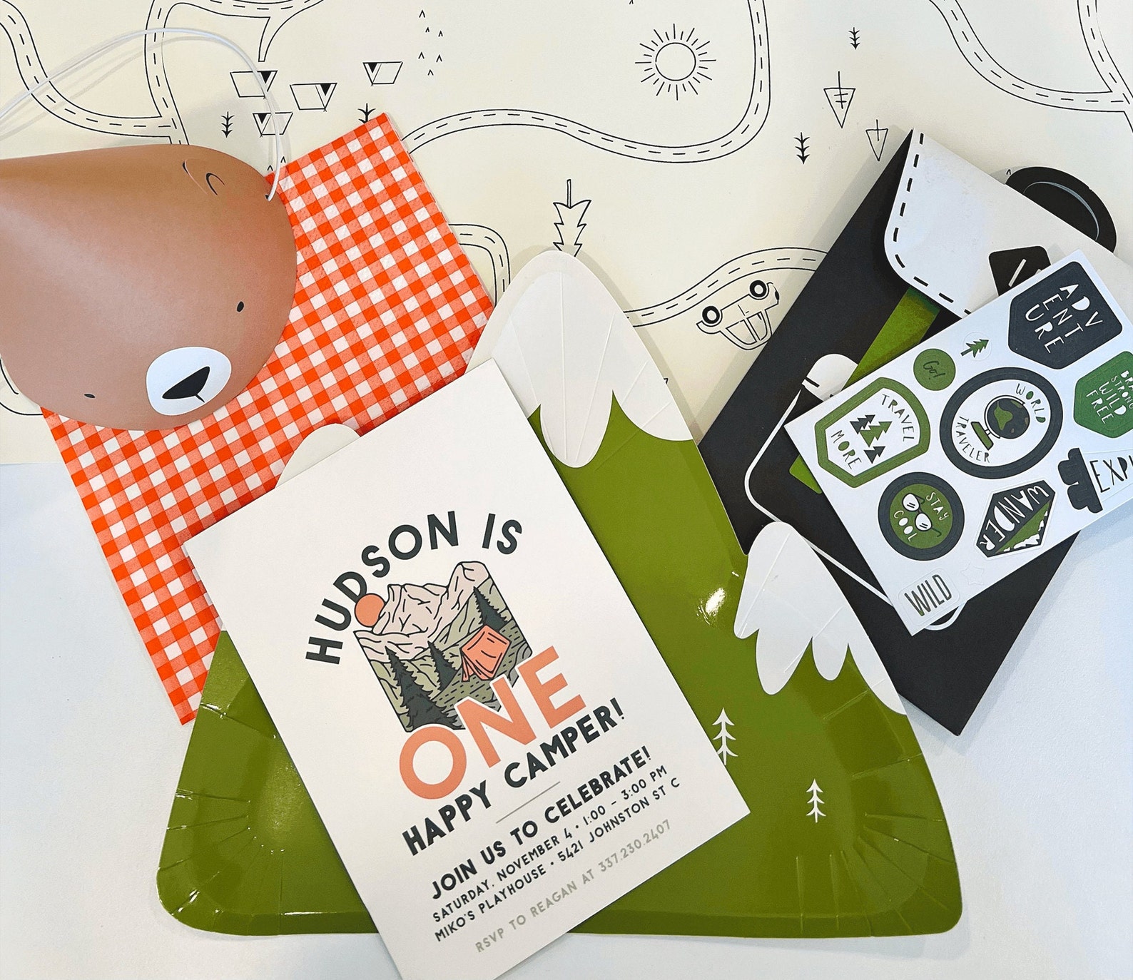 Camp Themed Birthday Party Invitations Printable Instant Download ...