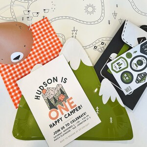 Camp Themed Birthday Party Invitations | Printable Instant Download ...