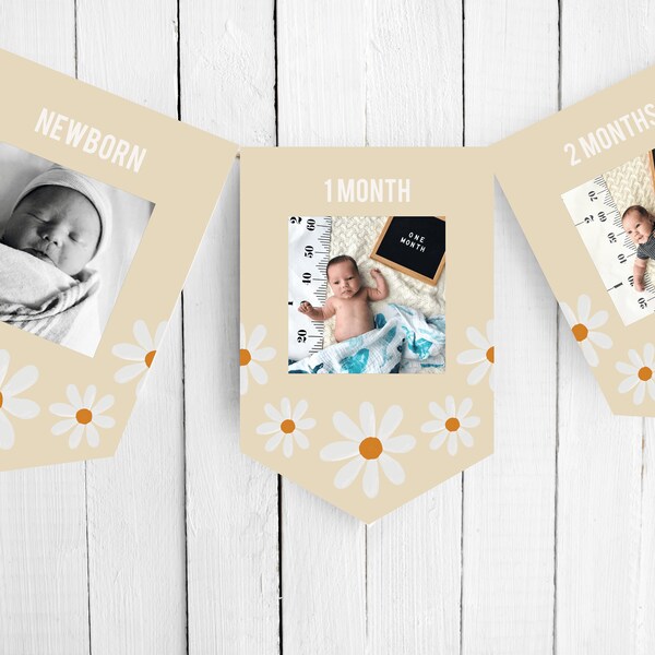 Boho Monthly Banner - Etsy