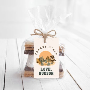 Wild West Birthday Thank You Party Favor Tags | How the West Was ONE ...