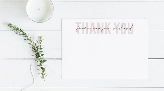 Custom Thank You Cards Personalized Thank You Notes | Etsy