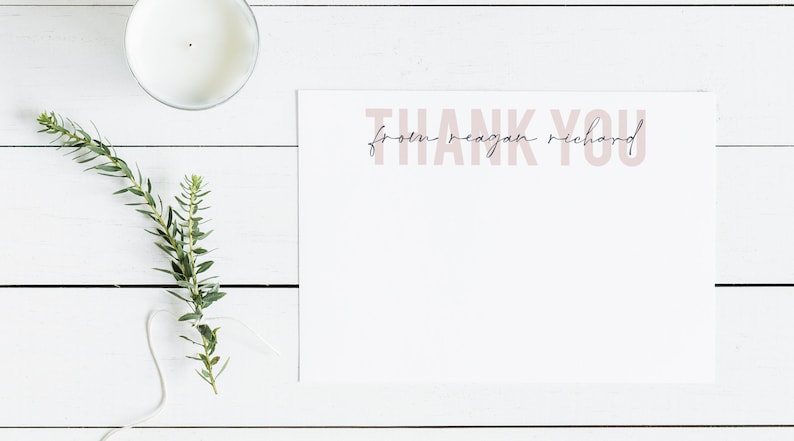 Custom Thank You Cards Personalized Thank You Notes | Etsy