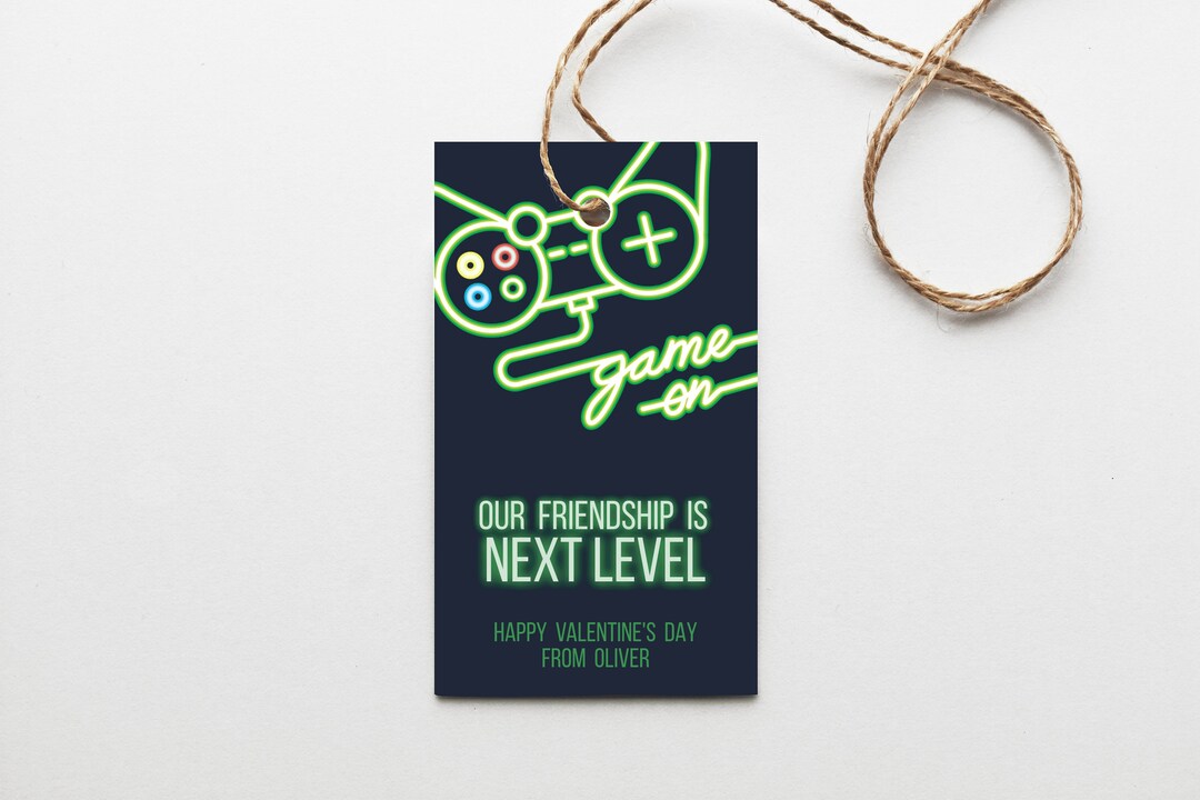 Gamer Valentines | Valentine Gift Tags | Printable Instant Download ...