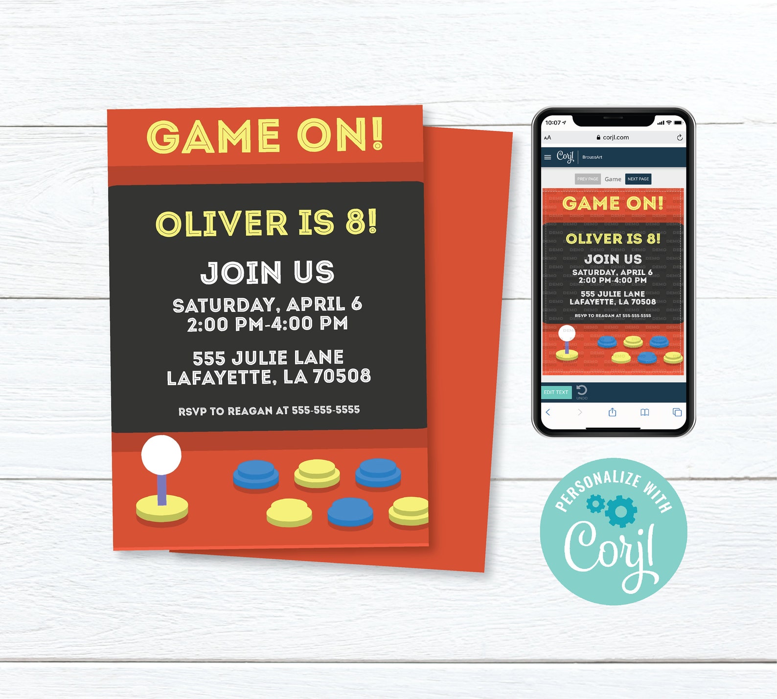 Printable Retro Video Game Birthday Invitation Printable Instant ...