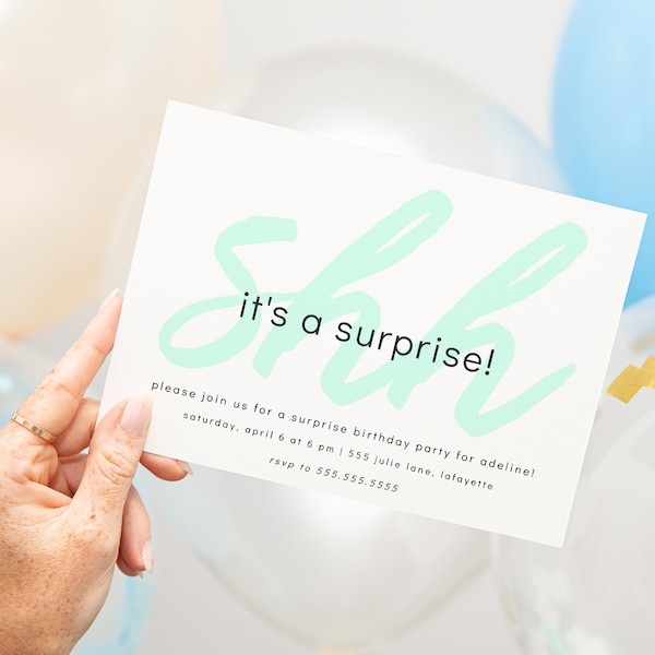 Shh Invitations - Etsy