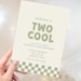 Two Cool Checkered Second Birthday Party Invitations - Etsy