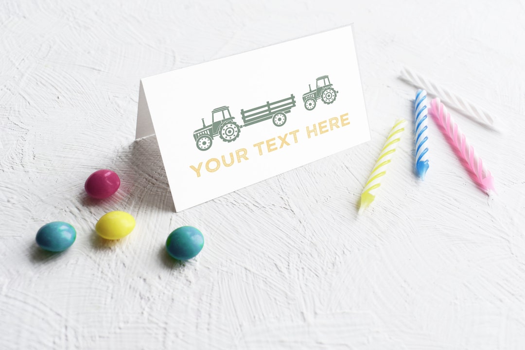 Tractor Food Labels | Farm Party Table Tents | Printable Instant ...