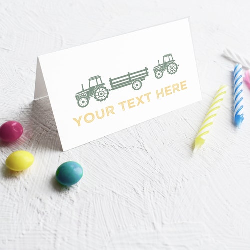 Tractor Food Labels Farm Party Table Tents Printable - Etsy
