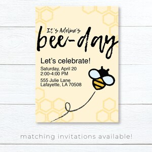 Printable Bee Day Birthday Banner | Editable Instant Download - Etsy