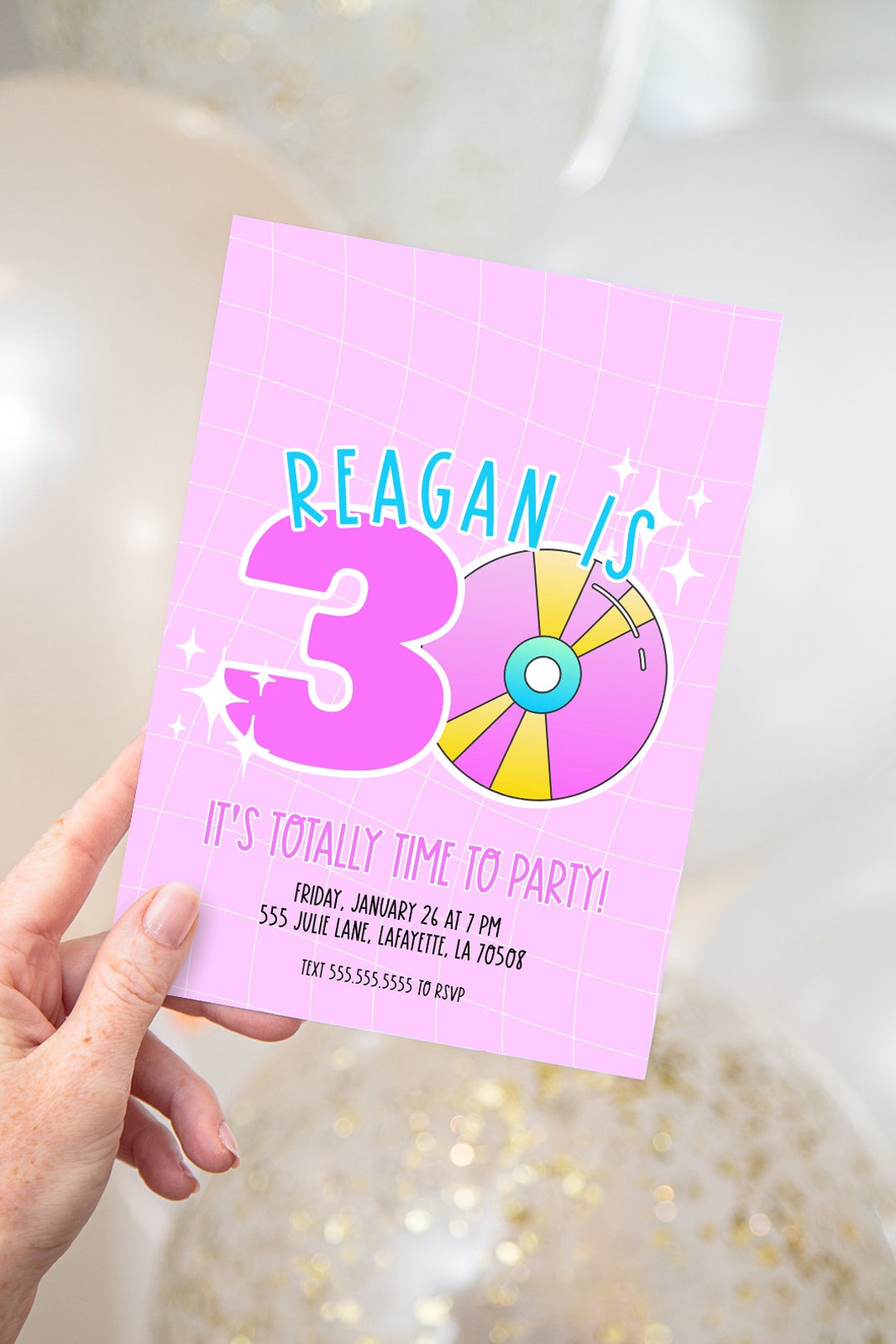 Y2K 30th Birthday Party Invitations | 2000s Themed Invites | Printable ...