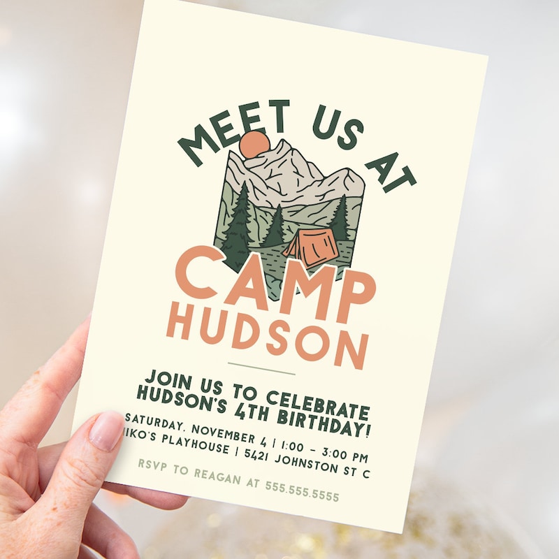 Camping Themed Birthday - Etsy