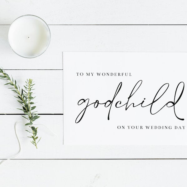 Goddaughter Wedding Card - Etsy