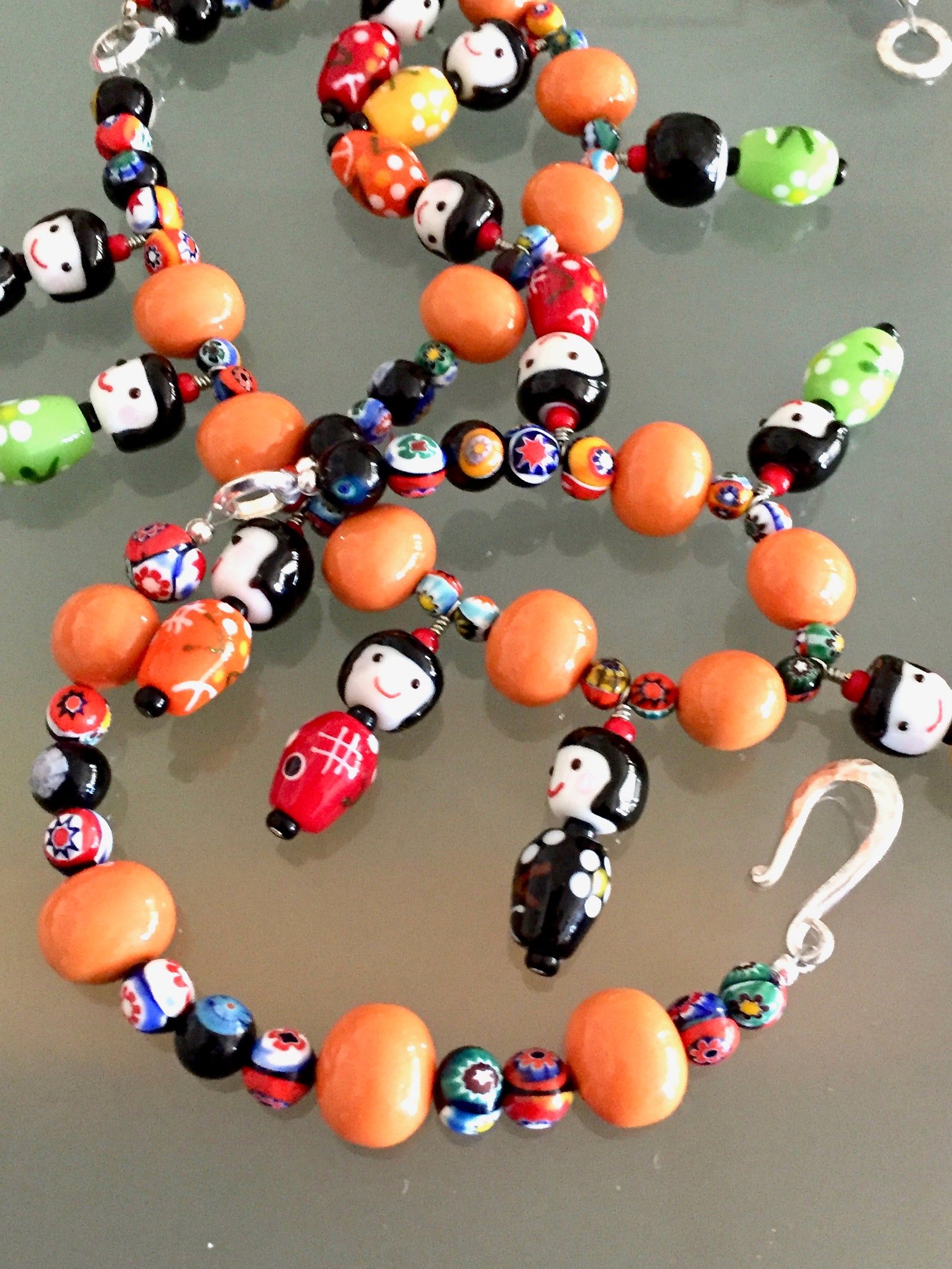 Yumi - Beautiful Little Glass Geisha Beads With Vintage Venetian, Very ...