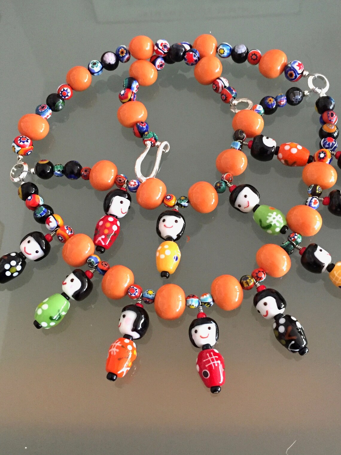 Yumi - Beautiful Little Glass Geisha Beads With Vintage Venetian, Very ...