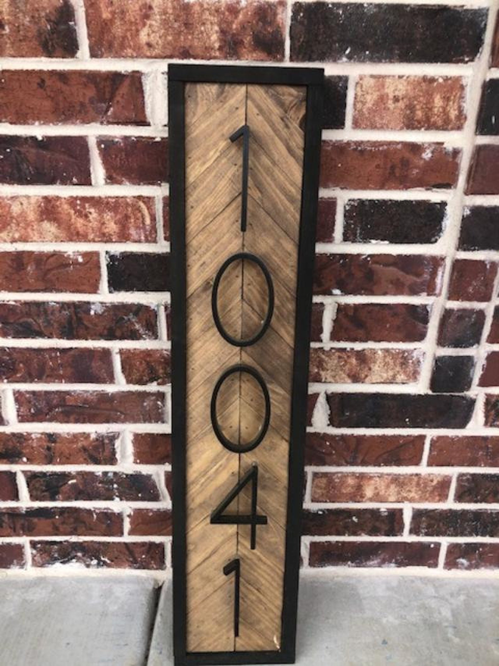 Address Plaque Sign House Number Black Metal Raised Floating - Etsy