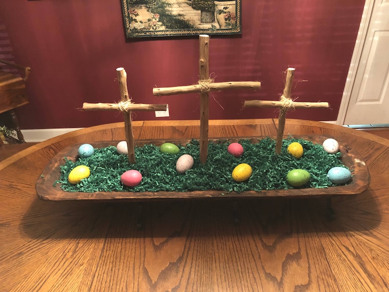 Three Crosses Easter Table Decor Decorations Centerpiece - Etsy