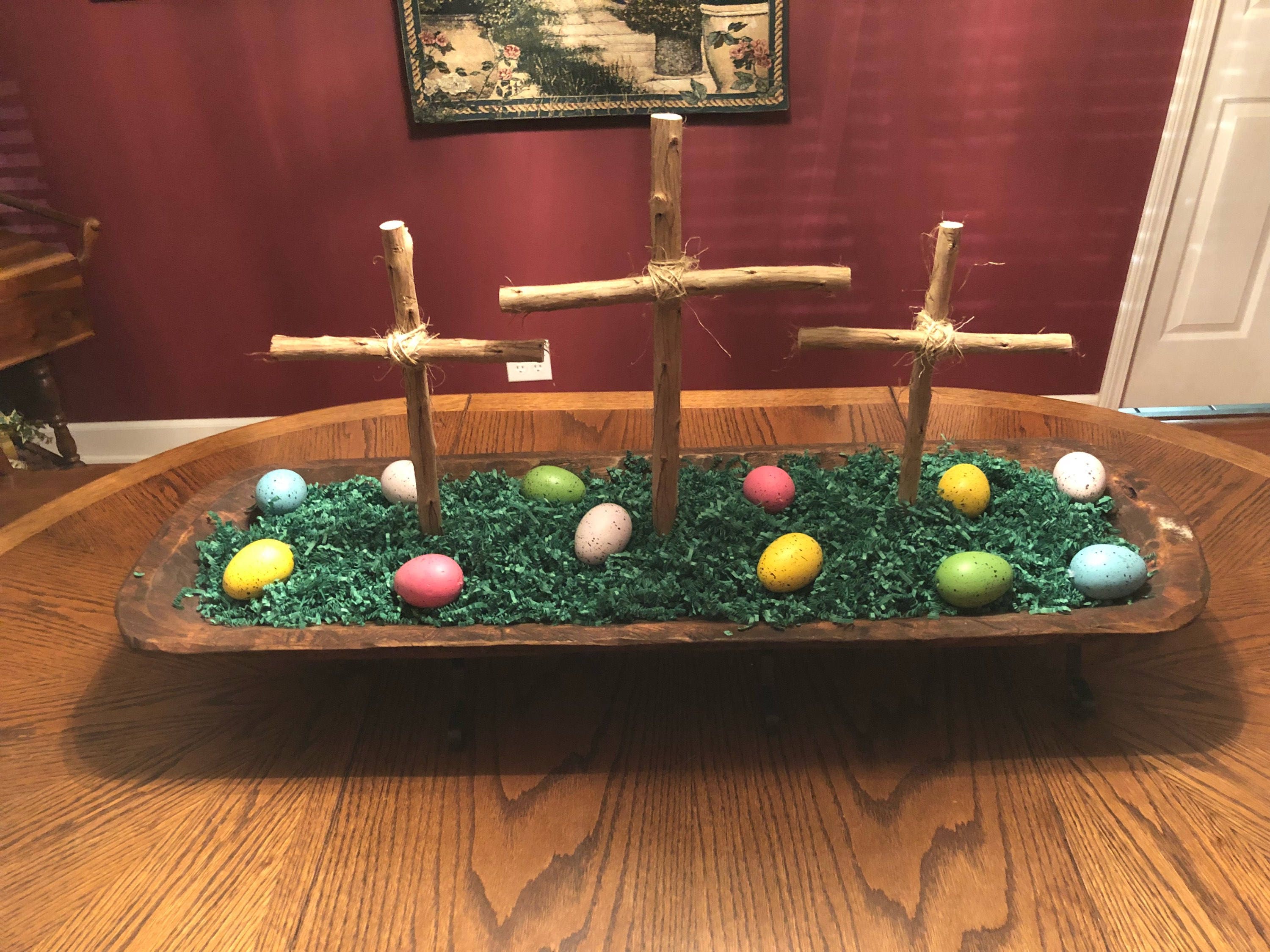 Three Crosses Easter Table Decor Decorations Centerpiece - Etsy