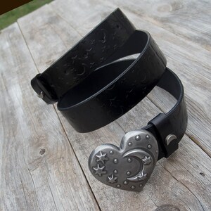 Leather Belt Dark Brown Belt Women's Moon Belt Bohemian - Etsy