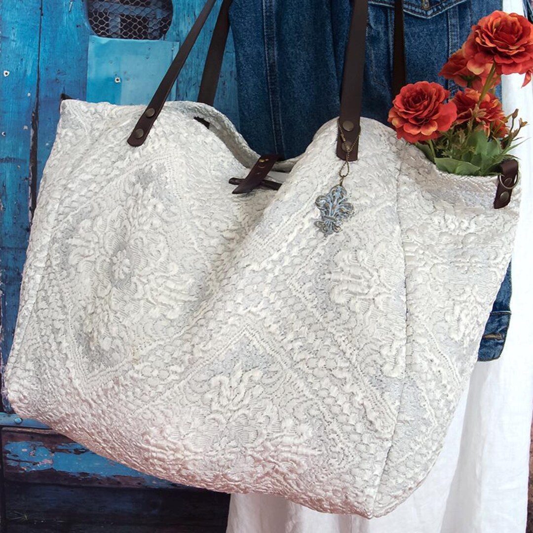 Large Renaissance Tote Bag, Woven Large Crossbody Bag, Everyday Carpet ...