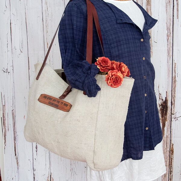 Burlap Grain Sack - Etsy