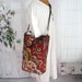 Persian Pattern Carpet Bag, Vintage Velvet Carpet Handbag, Persian ...
