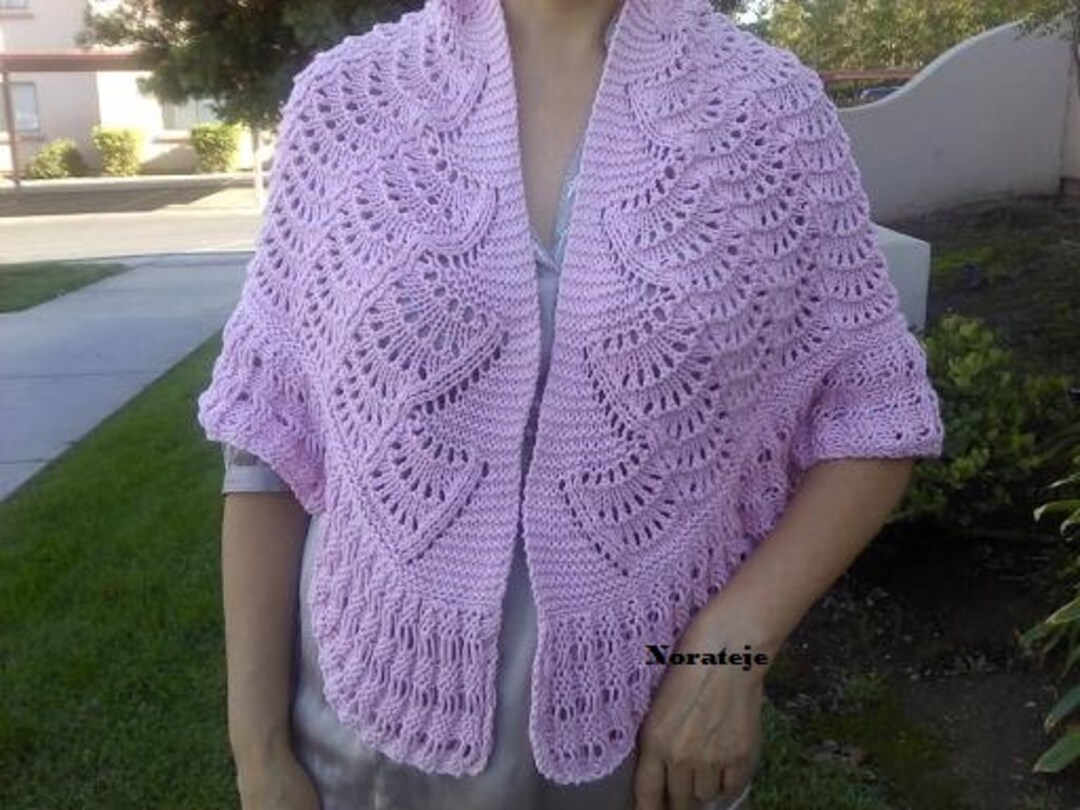 Feather Stitch Shawl Pattern - Etsy