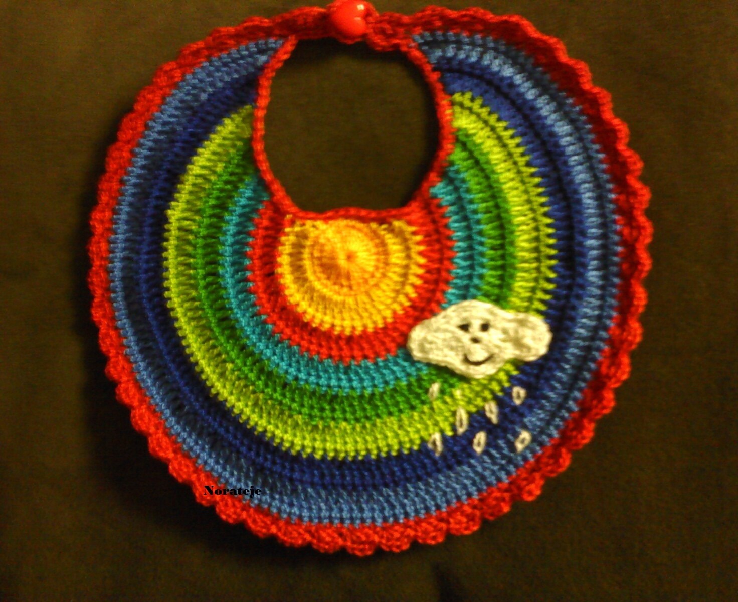 Rainbow Baby Bib Crochet Pattern - Etsy