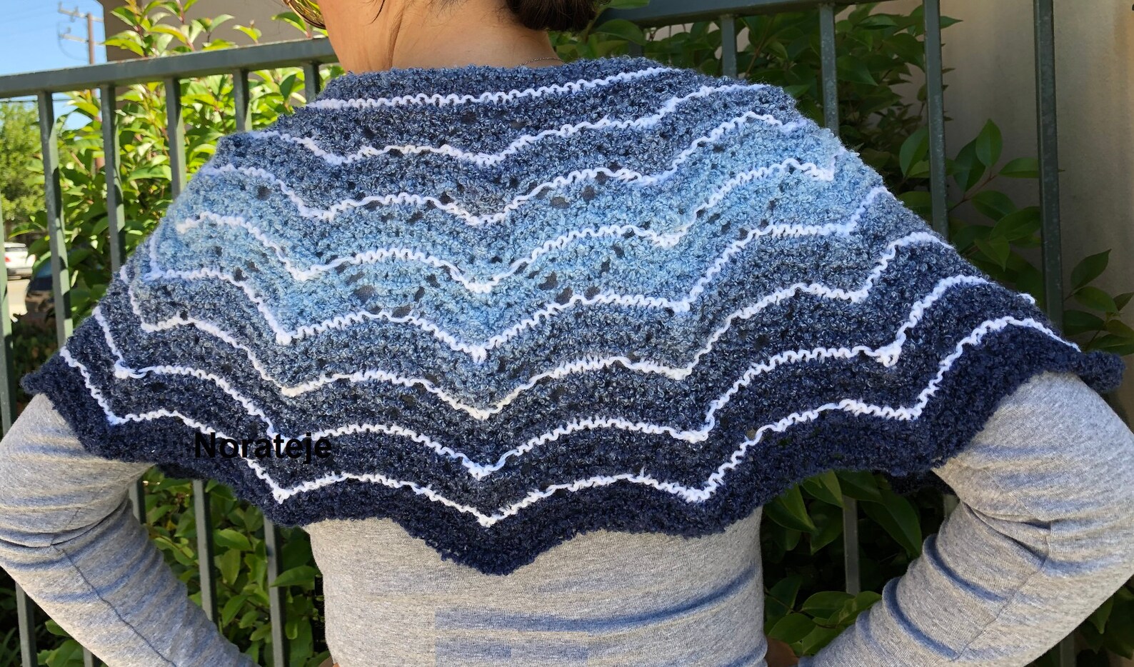 Blue Capelet Knitting Pattern - Etsy