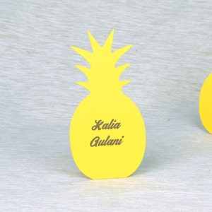Pineapple Place Cards Set of 24 Tropical Luau, Hawaiian Party ...