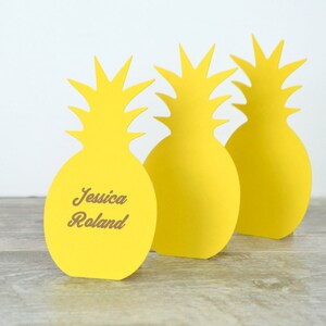 Pineapple Place Cards Set of 24 Tropical Luau, Hawaiian Party ...