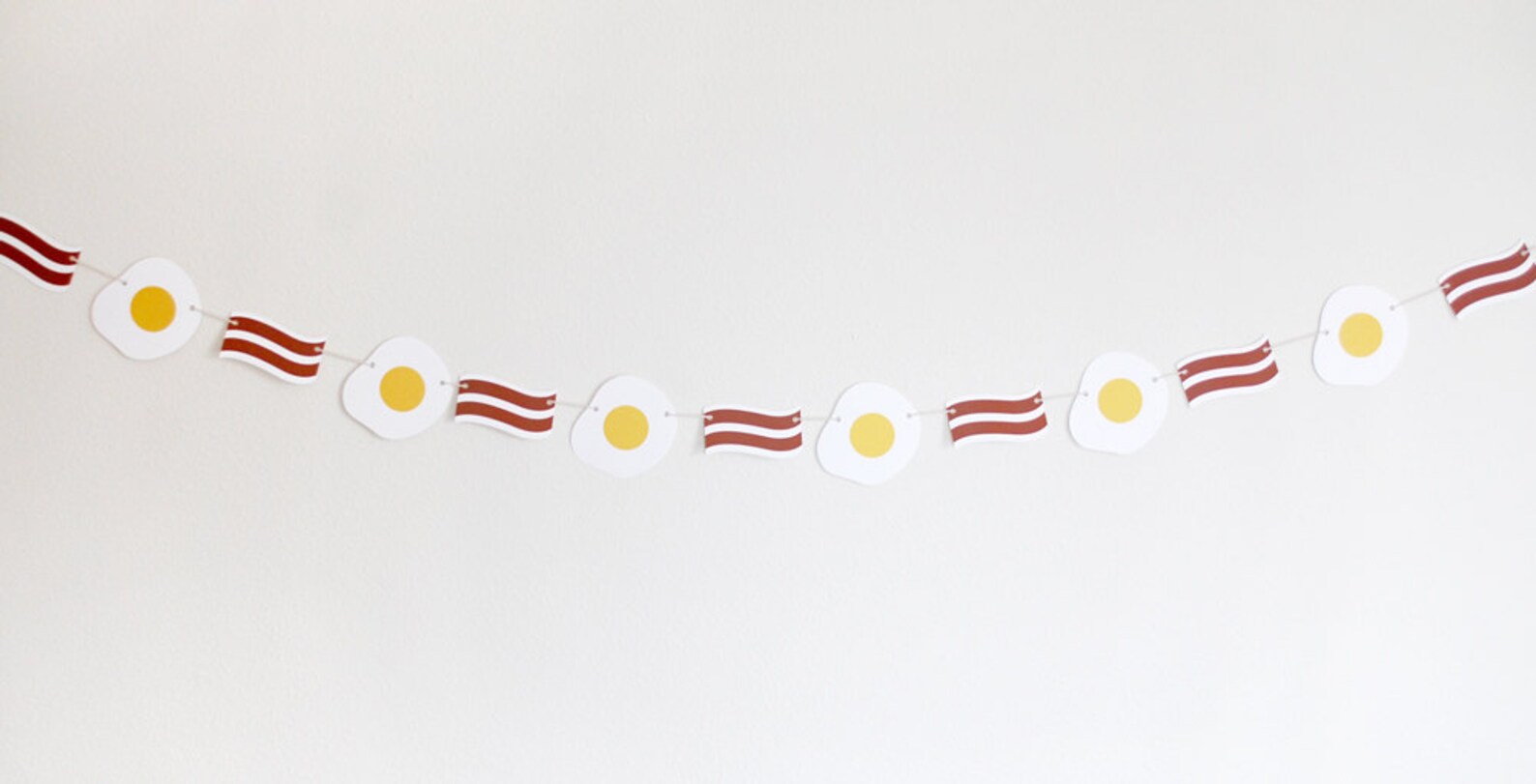 Bacon and Egg Breakfast Paper Garland 5 Ft. - Etsy