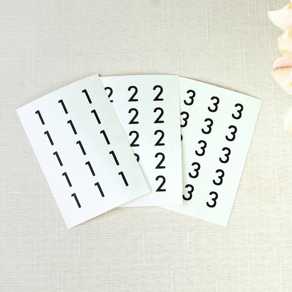 Table Number Stamps - Etsy