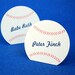 Autographed Baseball Place Cards Set of 24 - Etsy
