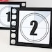 Movie Film Table Numbers for Oscars / Hollywood Party || Table Decor ...