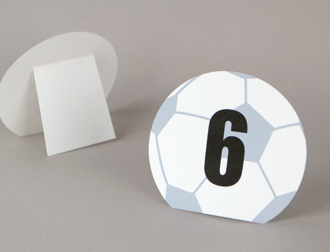 Soccer Table Numbers: Sports Team Banquet Decor - Etsy