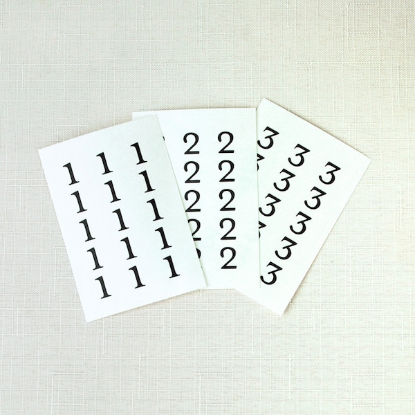 Table Number Stamps - Etsy