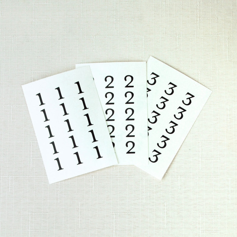 Table Number Stamps - Etsy