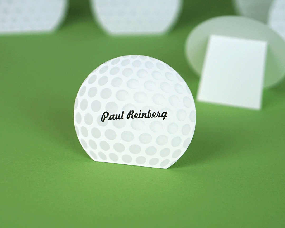 Golf Ball Place Cards: Sports Party Decor, Set of 24 - Etsy