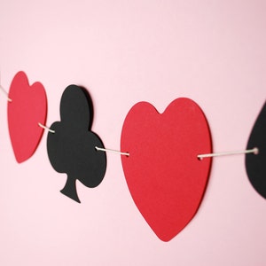Playing Card Suite Symbols Paper Garland 5 Ft. - Etsy