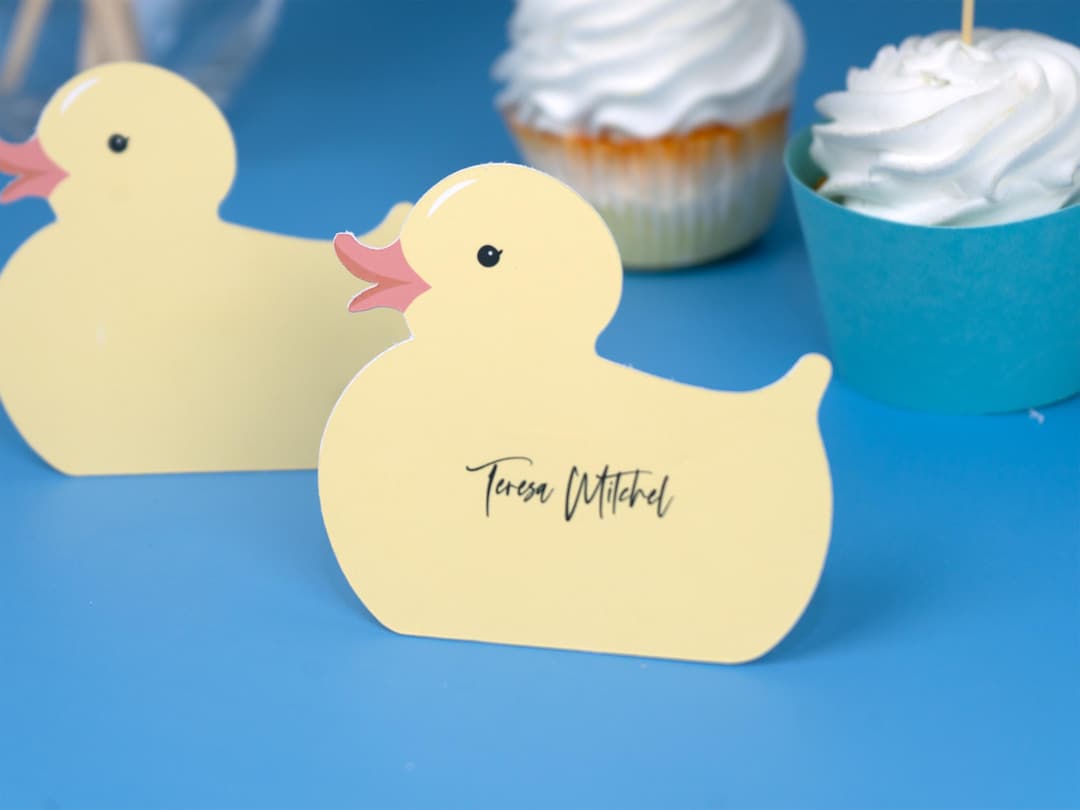 Rubber Ducky Place Cards Food Label Tags Party Decor Set of 24 BW12118 ...