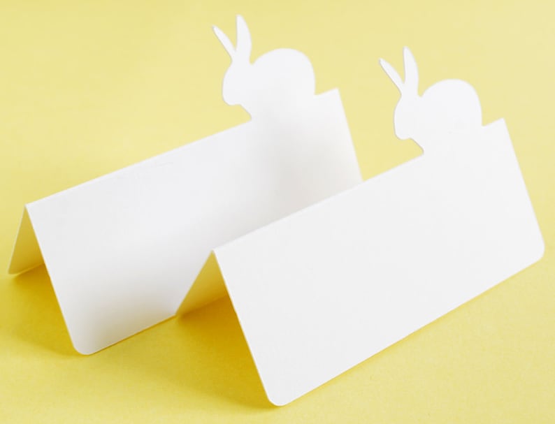 Bunny Place Cards: Easter, Wedding, Shower Party Decor (set of 24) - Etsy