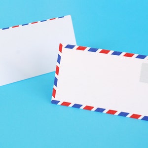 Air Mail Place Cards / Mini Cards Set of 24 - Etsy