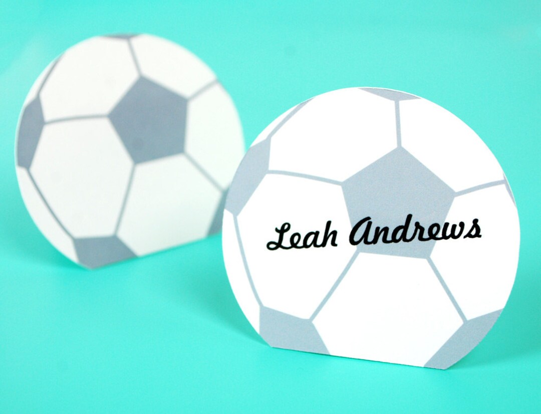 Autographed Soccer Place Cards Food Label Tags Party Decor Set of 24 - Etsy